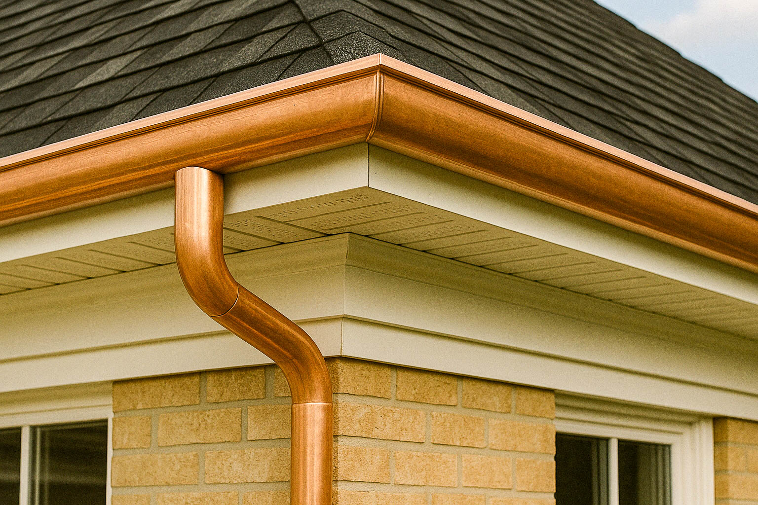 Copper Gutter Installation in MO | Rain Gutter Services